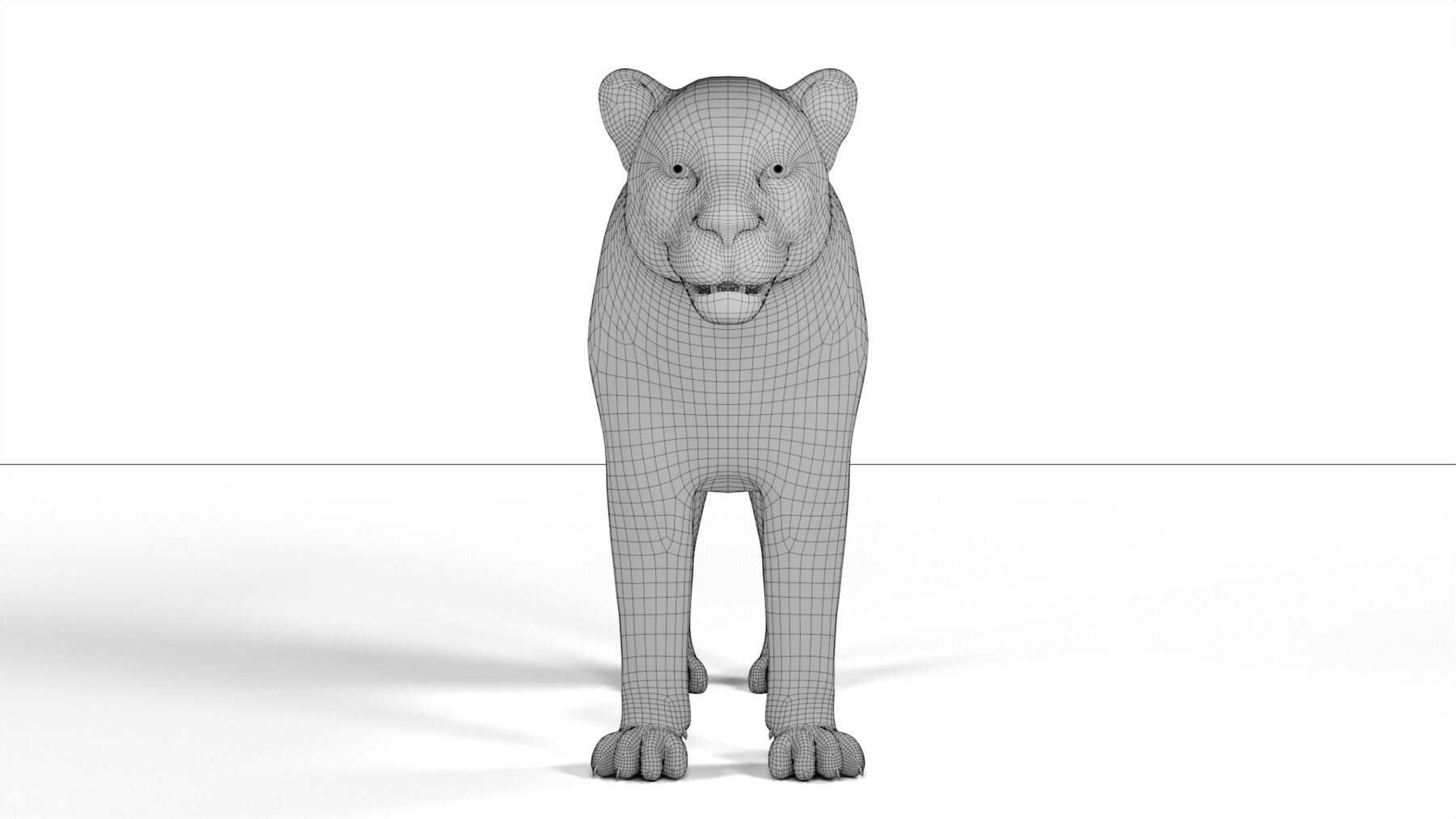 ArtStation - Fur Lioness V02 Rigged and Animation in Blender | Game Assets