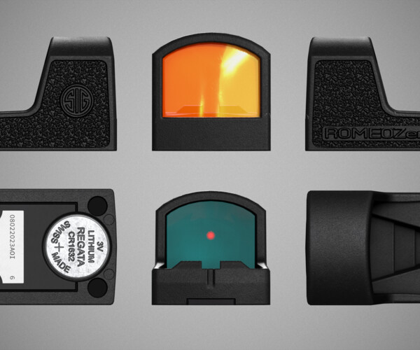ArtStation - Romeo Zero Reflex Sight PBR | Game Assets