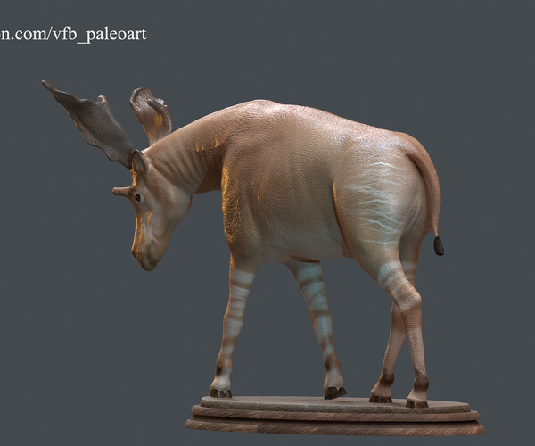 ArtStation - Sivatherium giganteum - Statue for 3D printing | Resources
