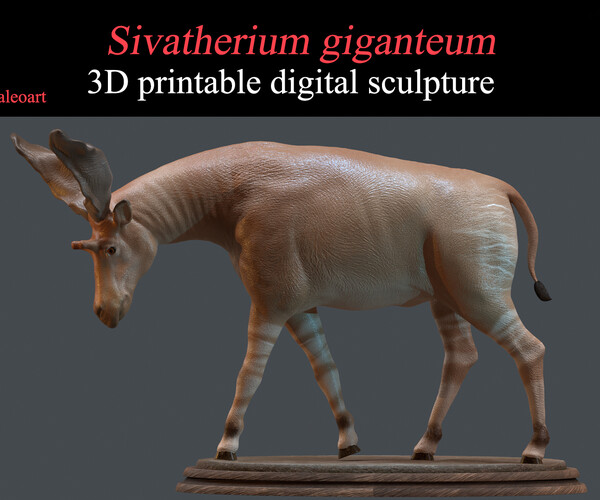 ArtStation - Sivatherium giganteum - Statue for 3D printing | Resources