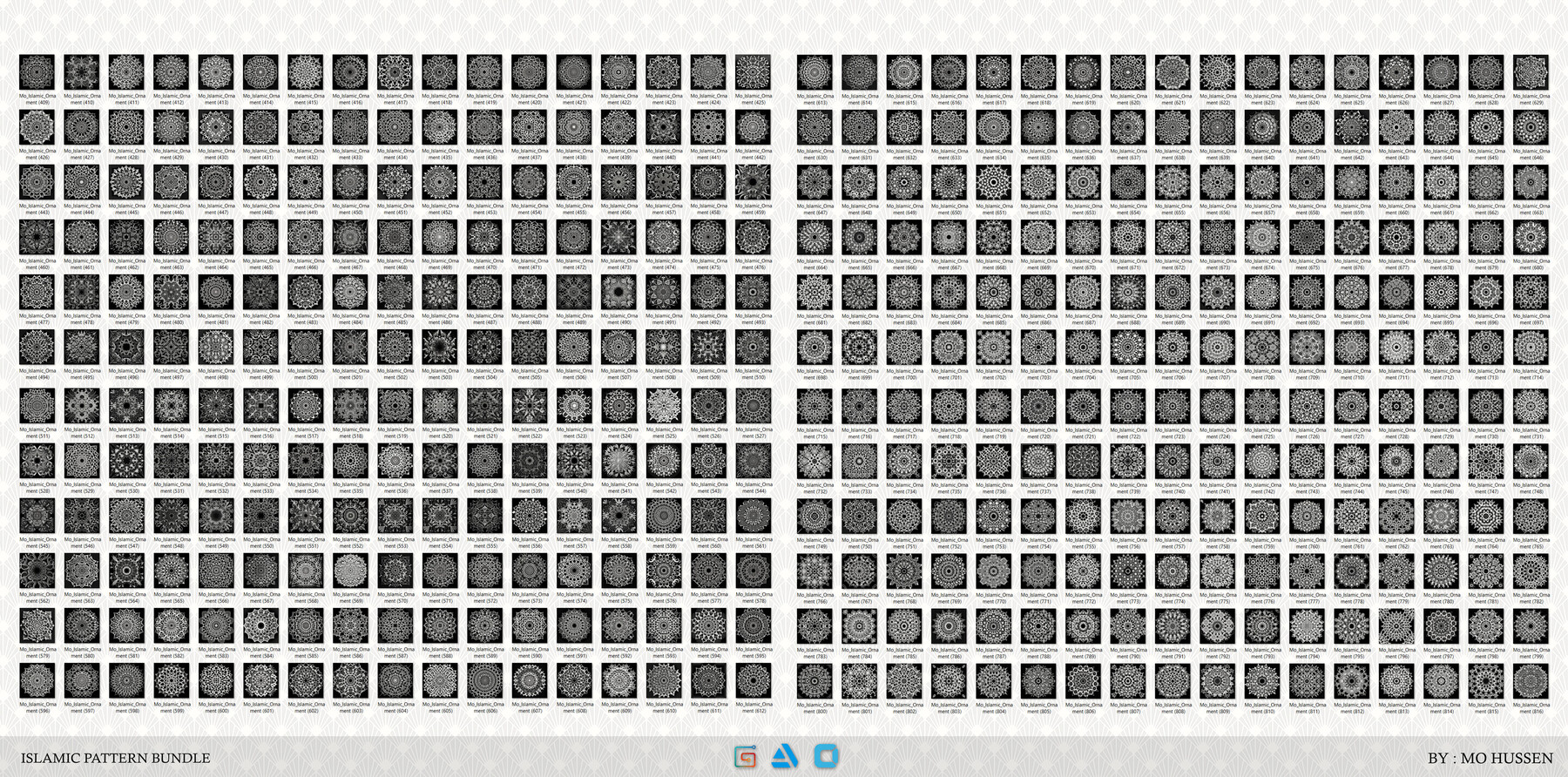 ArtStation - Islamic pattern bundle | Brushes