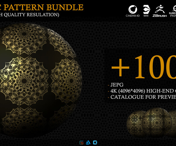 ArtStation - Islamic pattern bundle | Brushes