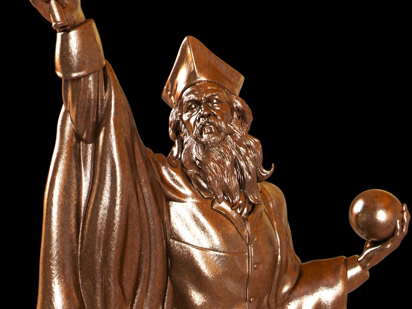 ArtStation - Wizard statue 3D print model | Resources