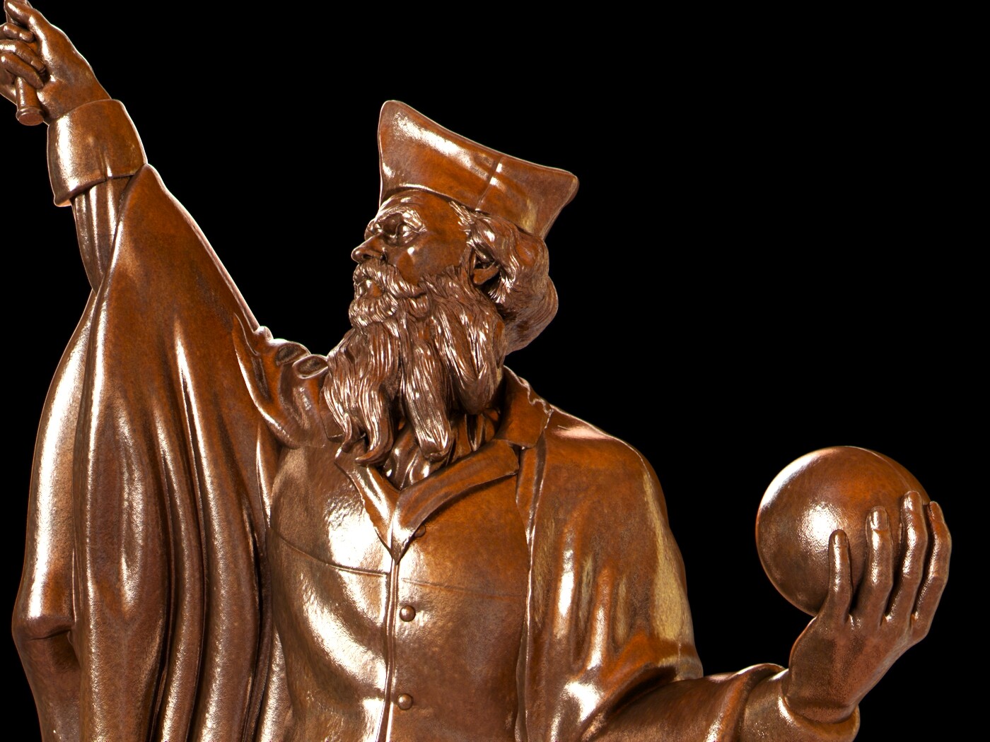 ArtStation - Wizard statue 3D print model | Resources