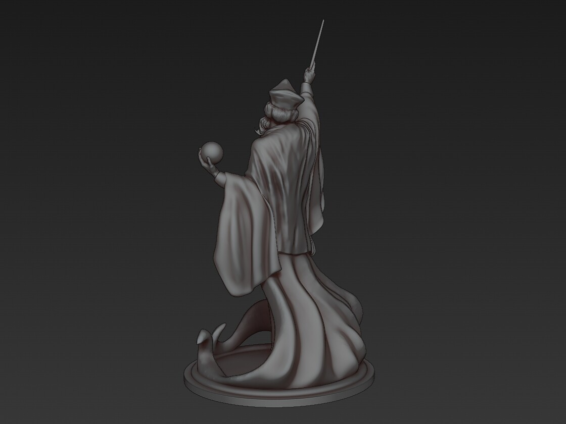 ArtStation - Wizard statue 3D print model | Resources