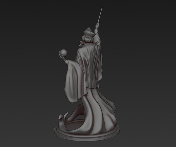 ArtStation - Wizard statue 3D print model | Resources