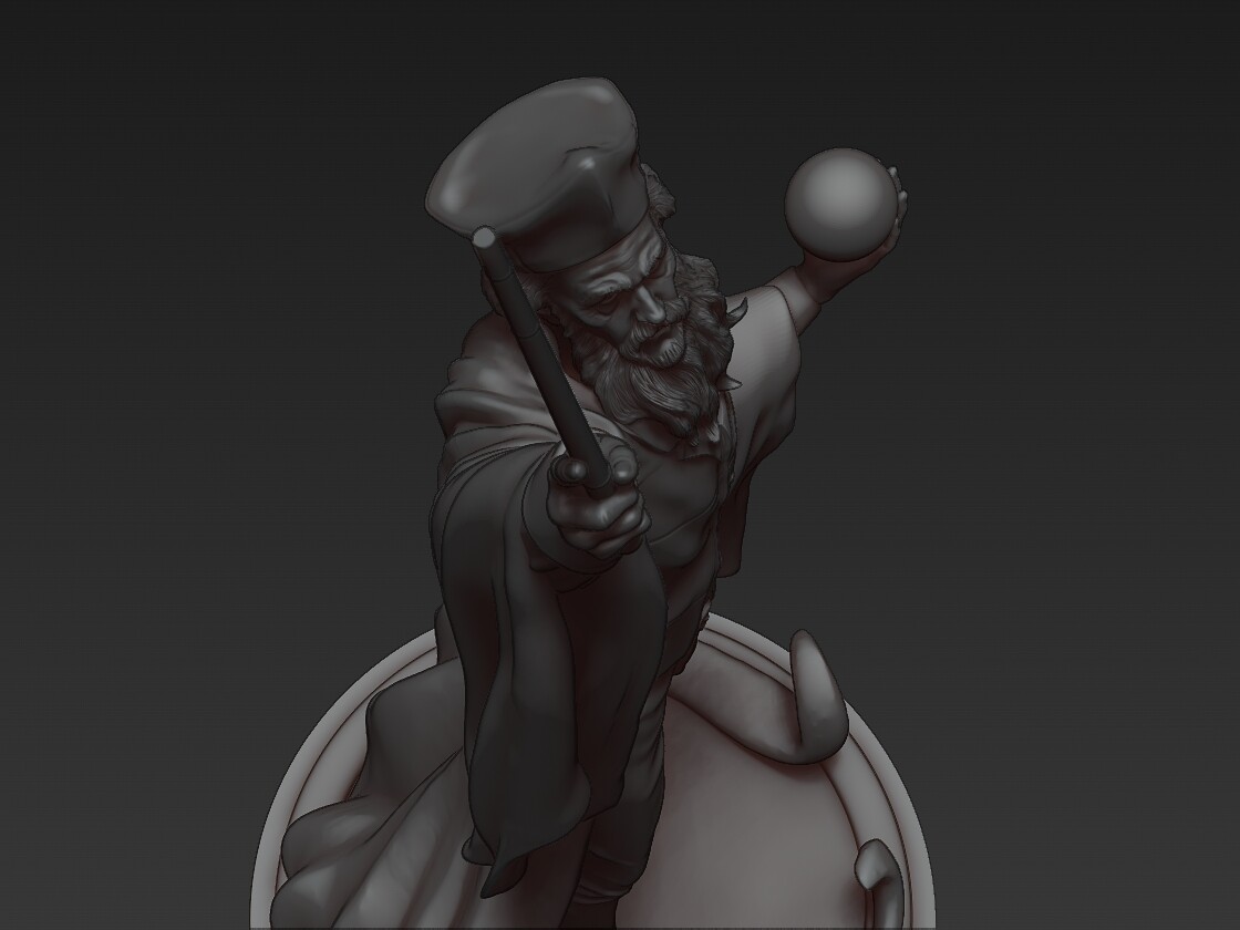 ArtStation - Wizard statue 3D print model | Resources