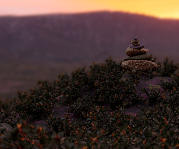 ArtStation - 'Mountains Landscape' - Blender Scene | Resources