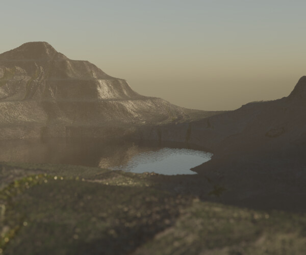ArtStation - 'Lake Landscape' - Blender Scene | Resources