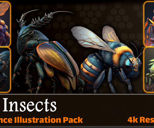 ArtStation - 200 Insects Reference Pack | 4K | v.15 | Artworks