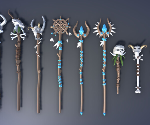ArtStation - 900 Low Poly Fantasy RPG Weapons - Ultimate 3D Pack | Game ...