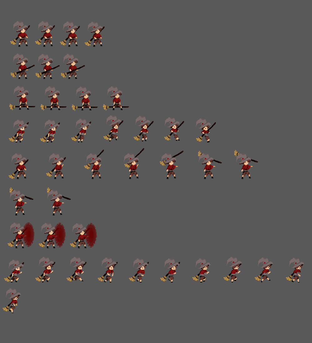 ArtStation - Magician Pixel Character | Game Assets