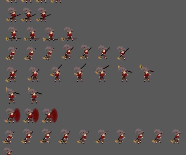ArtStation - Magician Pixel Character | Game Assets