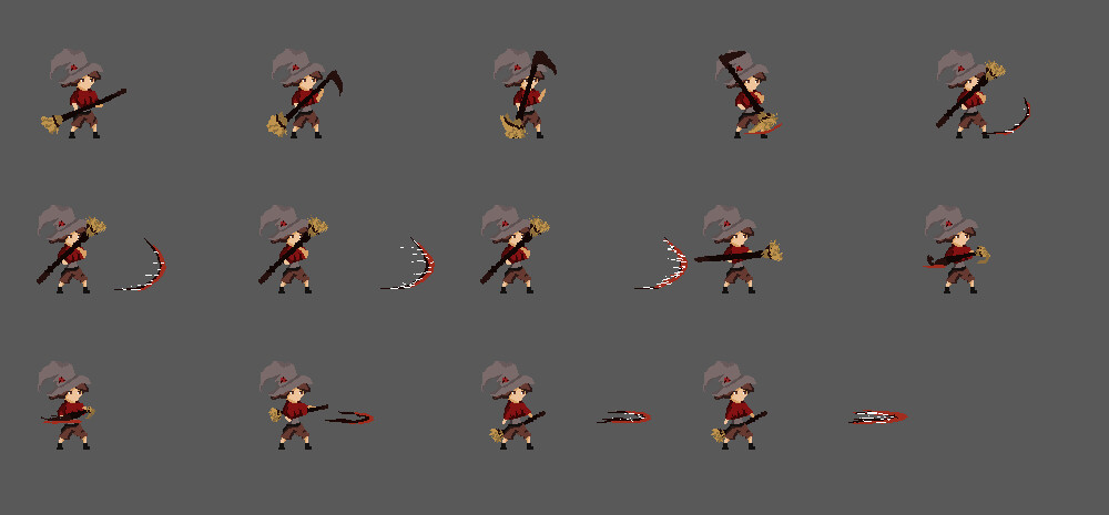 ArtStation - Magician Pixel Character | Game Assets