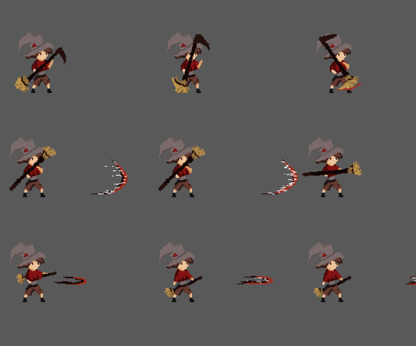 ArtStation - Magician Pixel Character | Game Assets