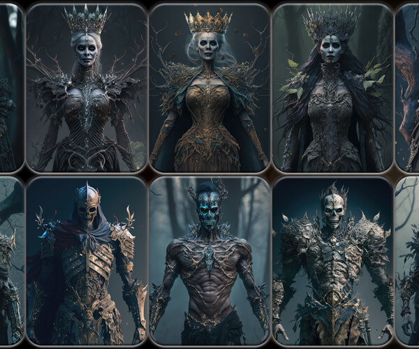 ArtStation - 120 Undead Reference Pack | 8K | v.2 | Artworks