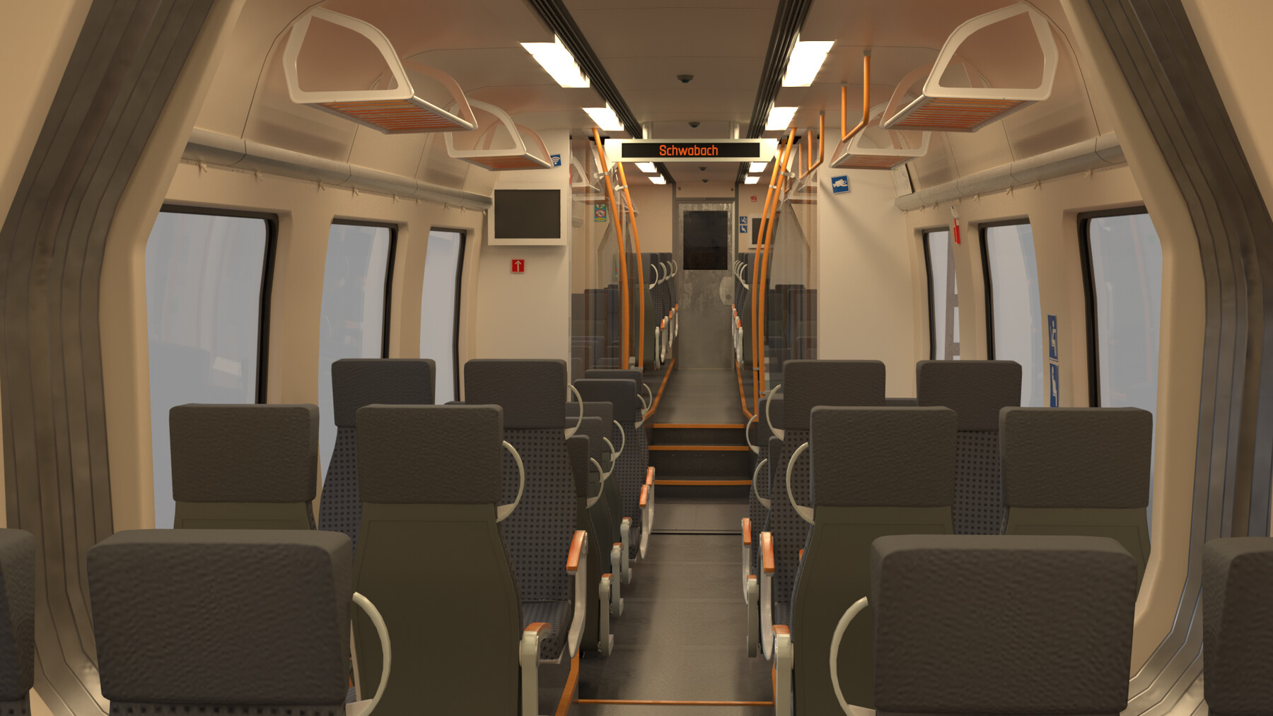 ArtStation - Bombardier TALENT Train Regodb Rigged&Animated | Game Assets