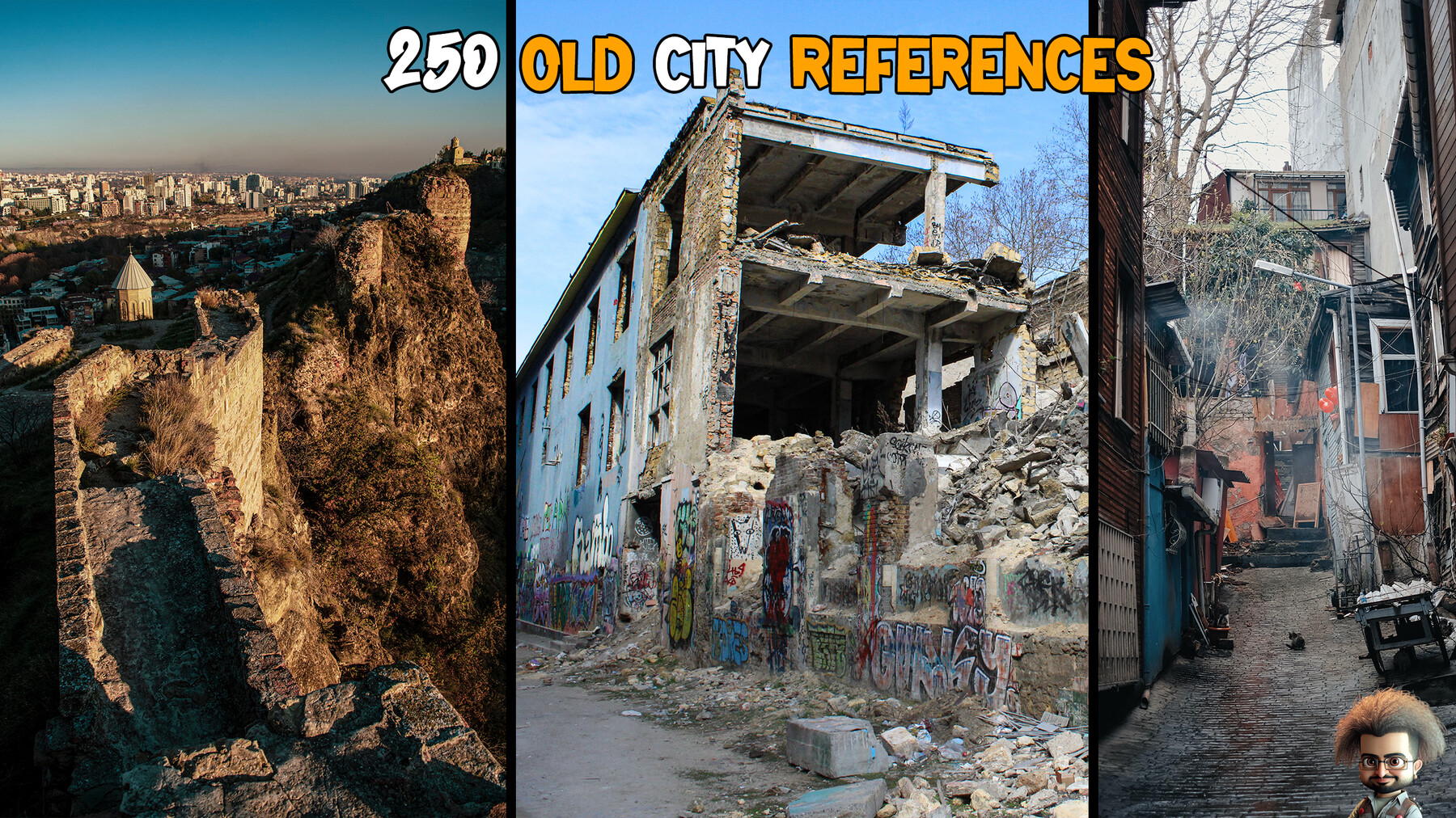 ArtStation - 250 Old City Reference Pack - Vol 1 | Resources