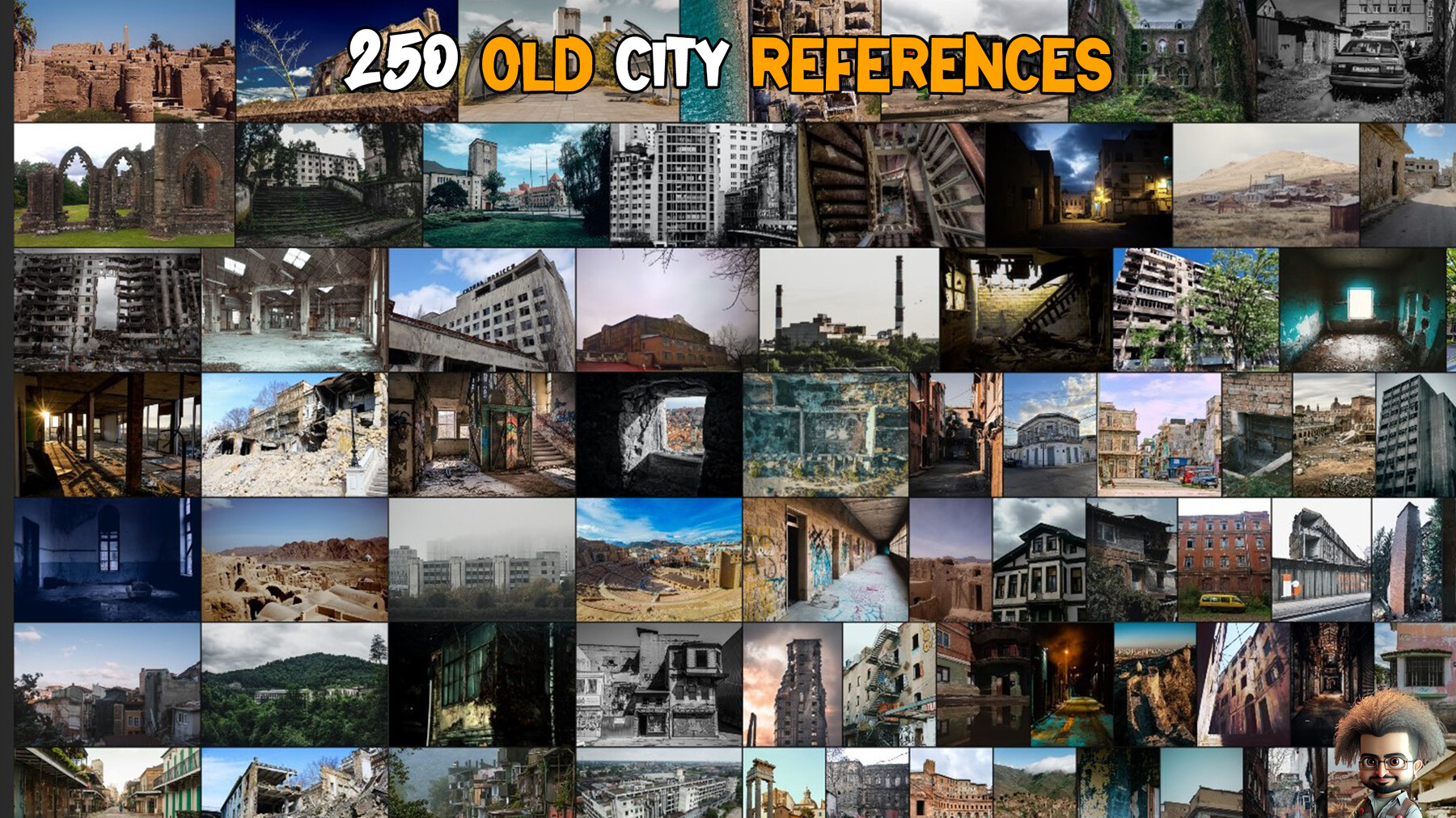 ArtStation - 250 Old City Reference Pack - Vol 1 | Resources