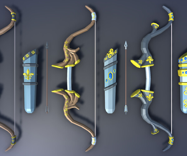 ArtStation - 900 Low Poly Fantasy RPG Weapons - Ultimate 3D Pack | Game ...