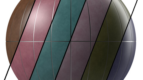 ArtStation - Leather Materials 16-Panel leather | Pbr 4k Seamless ...