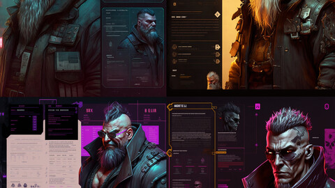 ArtStation - Game menu Concept 106 Cyberpunk, Concept - References well ...