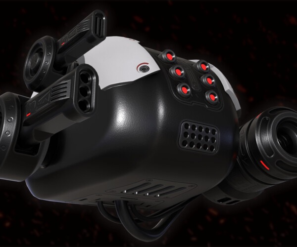 ArtStation - Sci-fi Battle Drone | Game Assets