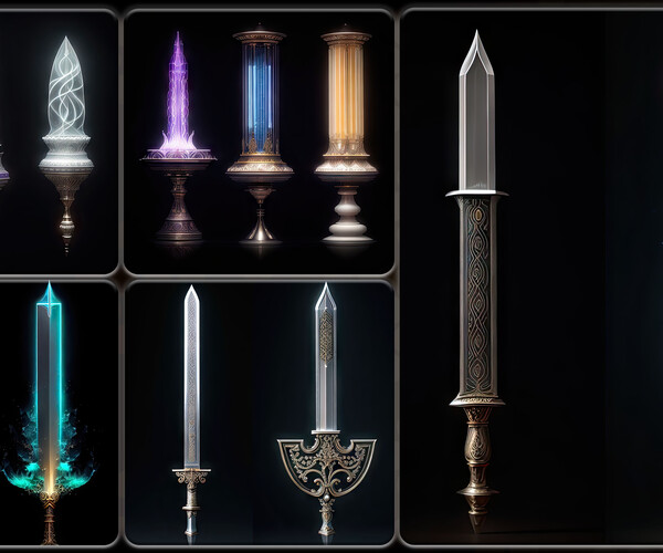 ArtStation - 420 Magical Props Reference Pack | 4K | v.1 | Artworks