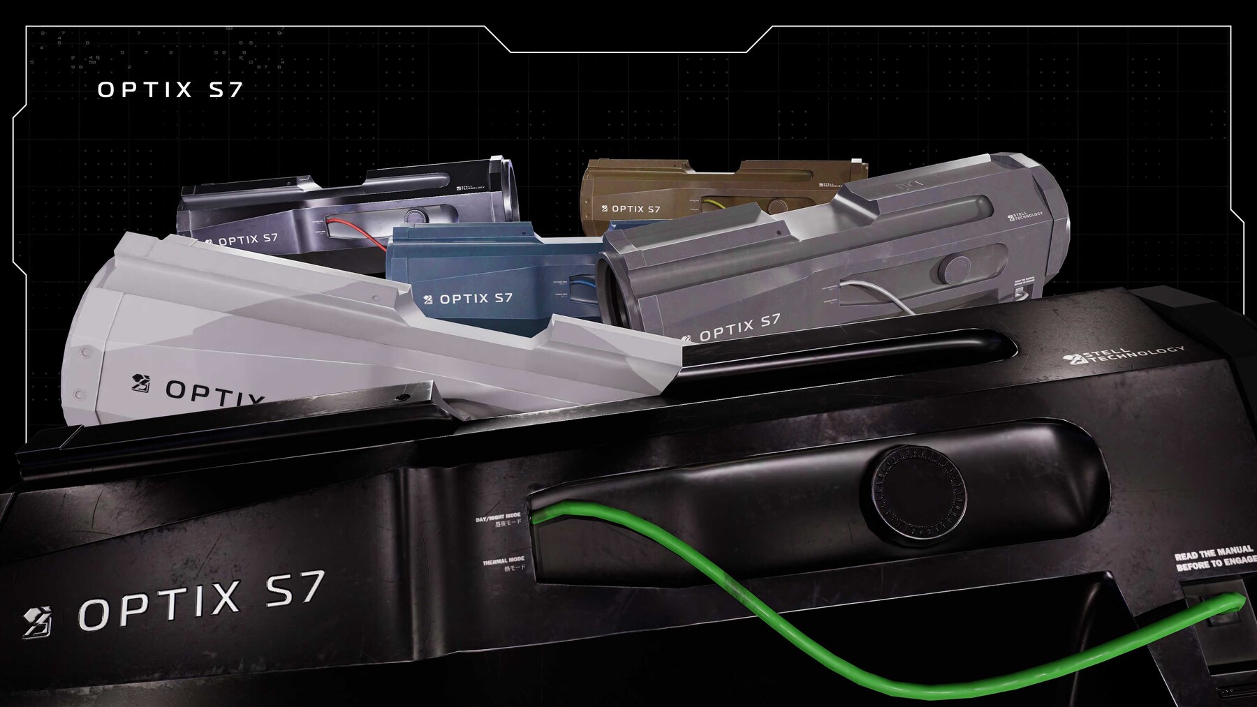 ArtStation - OPTIX S7 SCOPE | STELL TECH | Game Assets