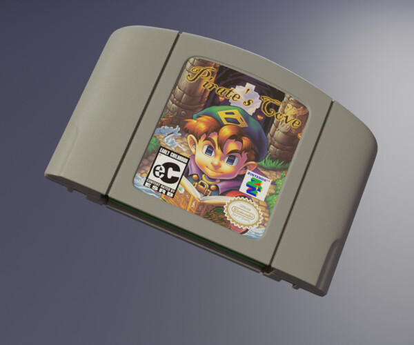 ArtStation - High resolution N64 Cartridge Model | Game Assets