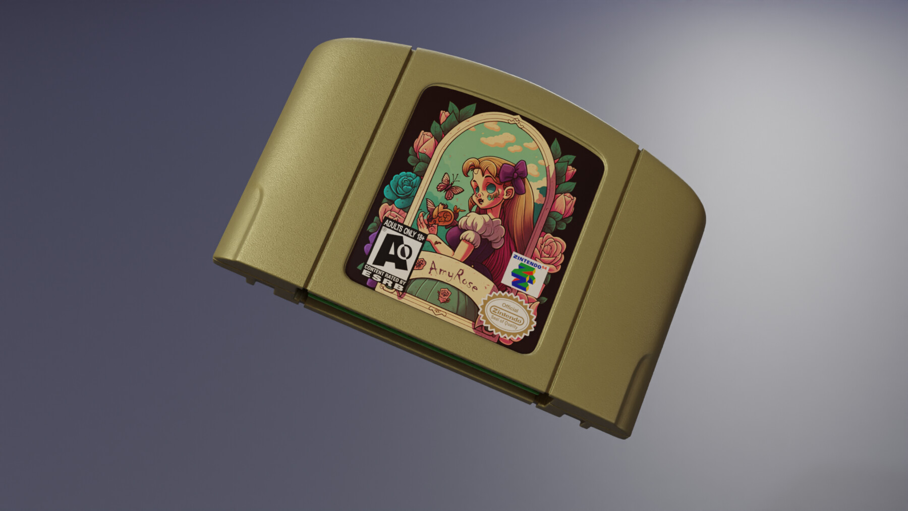 ArtStation - High resolution N64 Cartridge Model | Game Assets