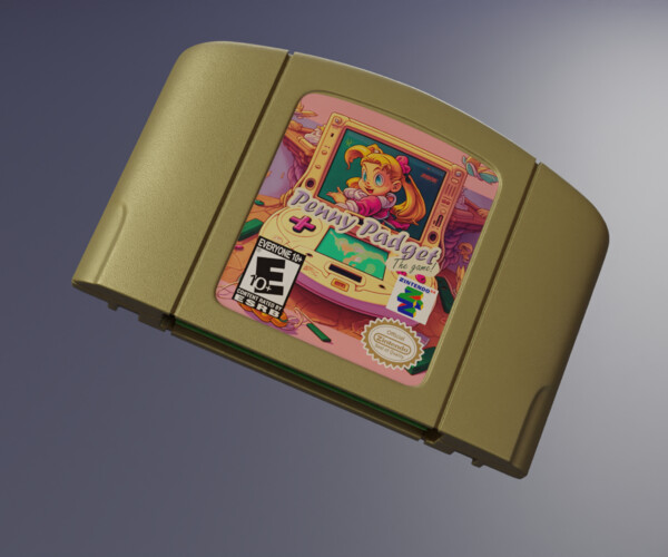 ArtStation - High resolution N64 Cartridge Model | Game Assets