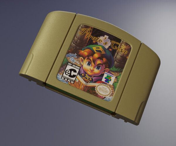 ArtStation - High resolution N64 Cartridge Model | Game Assets