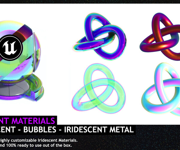 ArtStation - Unreal Engine - Iridescent Materials Pack | Game Assets