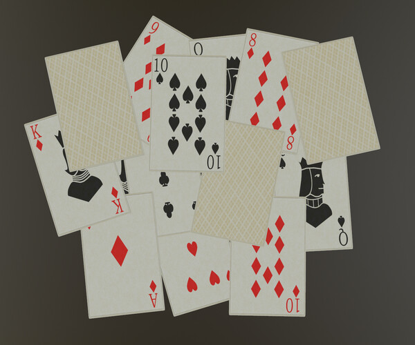 ArtStation - Deck of 52 playing cards | Game Assets