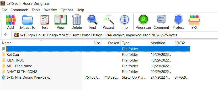 ArtStation - 6x15 sqm House Design 3D Full Sketchup, 2D Architecture ...