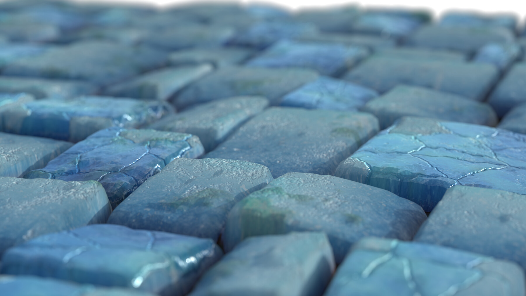ArtStation - Blue Cobblestone Material | Game Assets