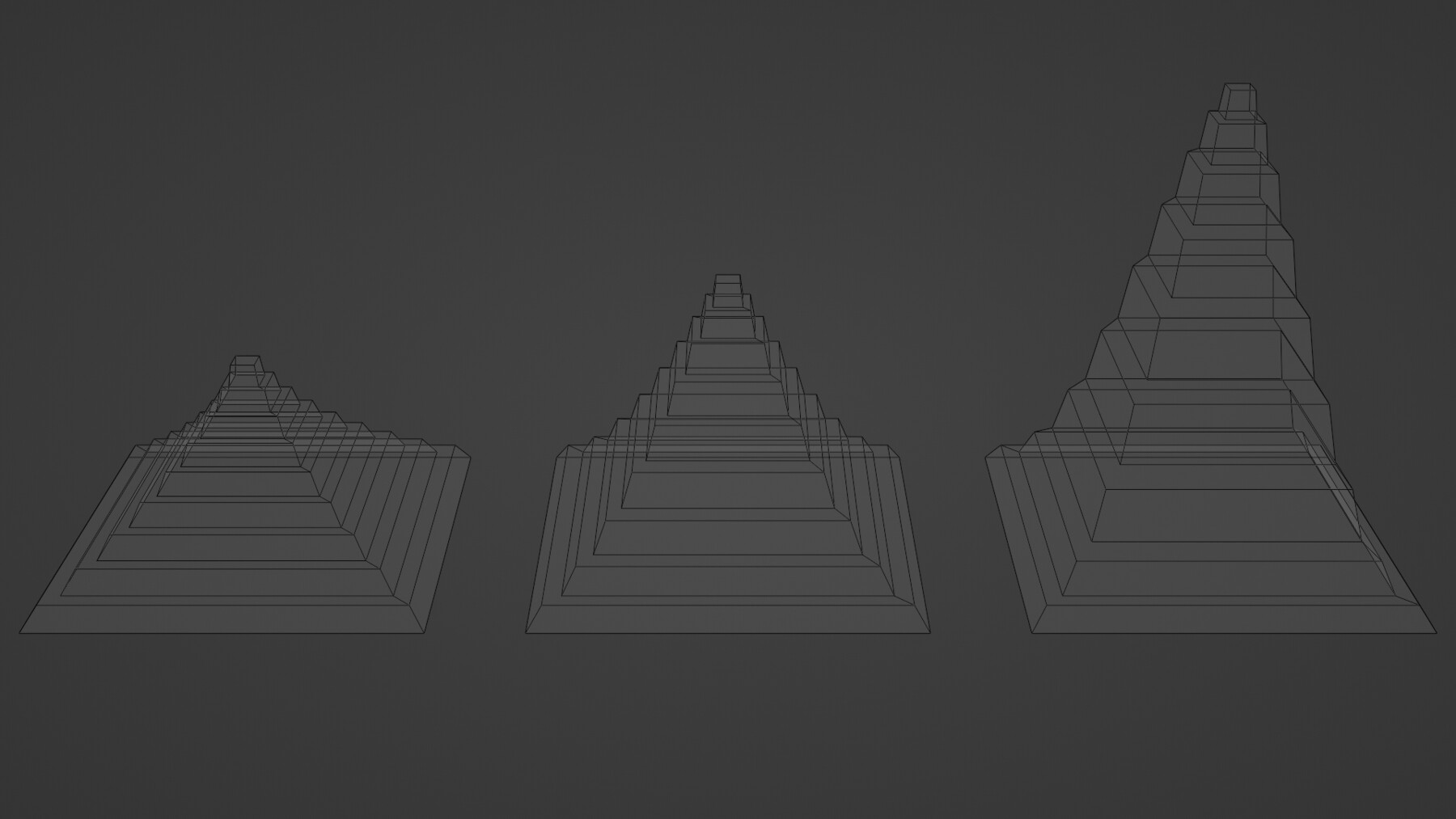 ArtStation - Curved Staired Pyramid (3 Shapes) | Resources