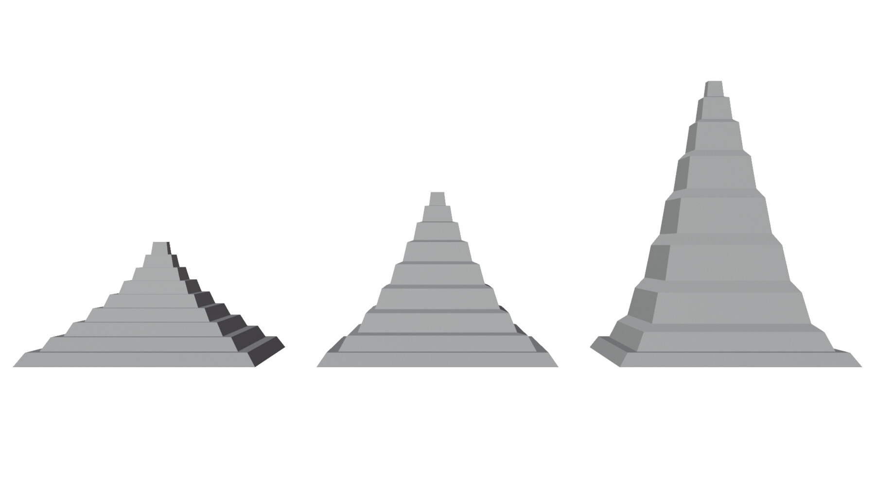 ArtStation - Curved Staired Pyramid (3 Shapes) | Resources