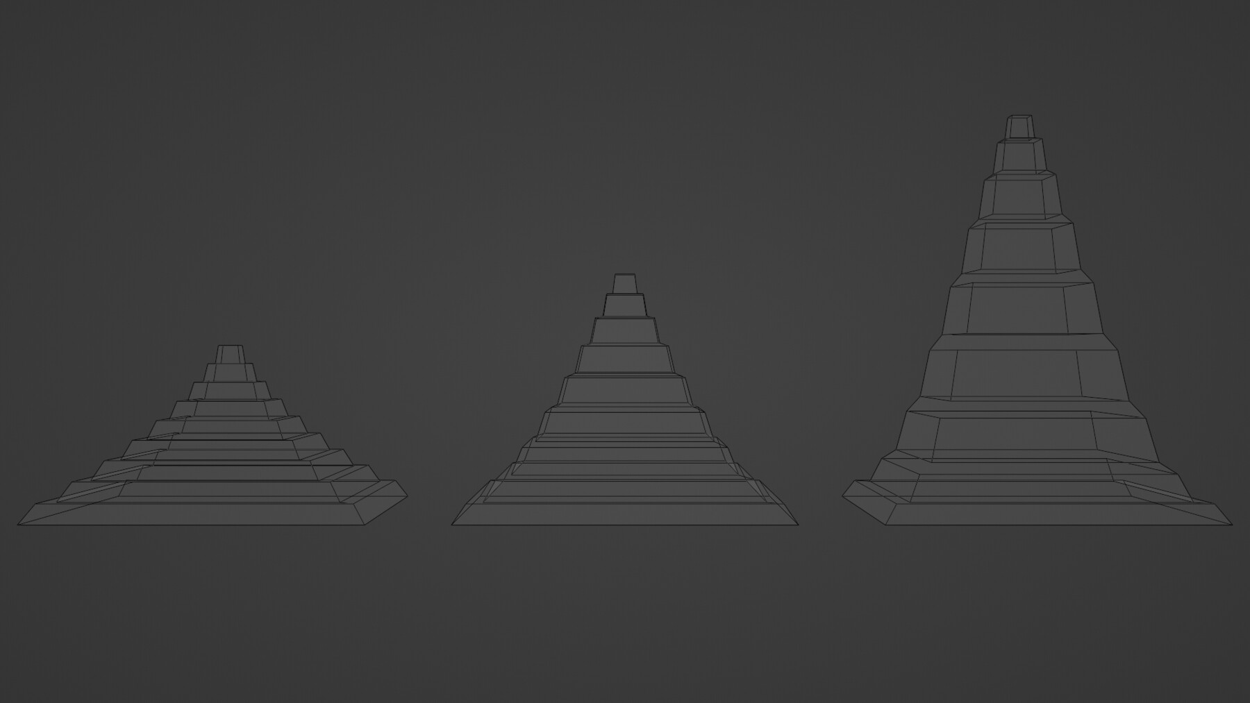 ArtStation - Curved Staired Pyramid (3 Shapes) | Resources