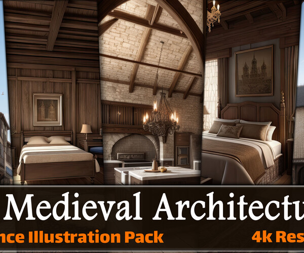 ArtStation - 300 Medieval Architecture | City - Interior - Exterior ...