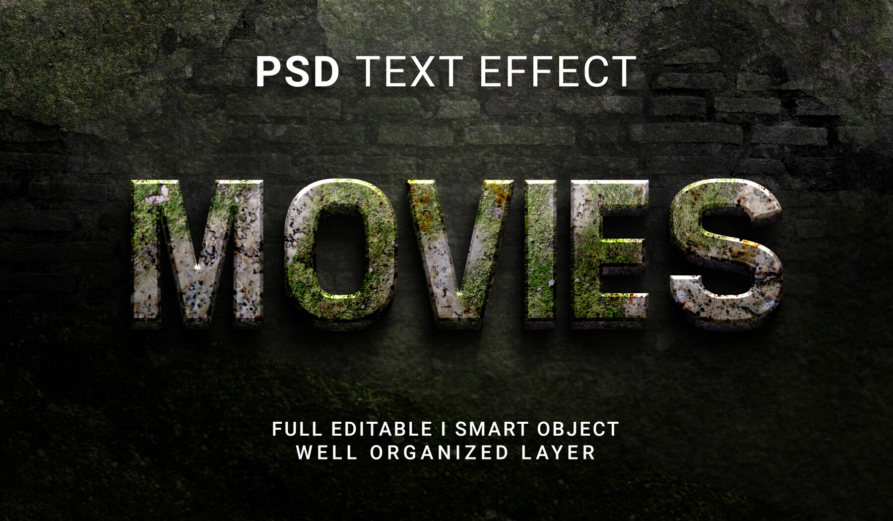 ArtStation - 3D Movies PSD fully editable text effect. Layer style PSD ...