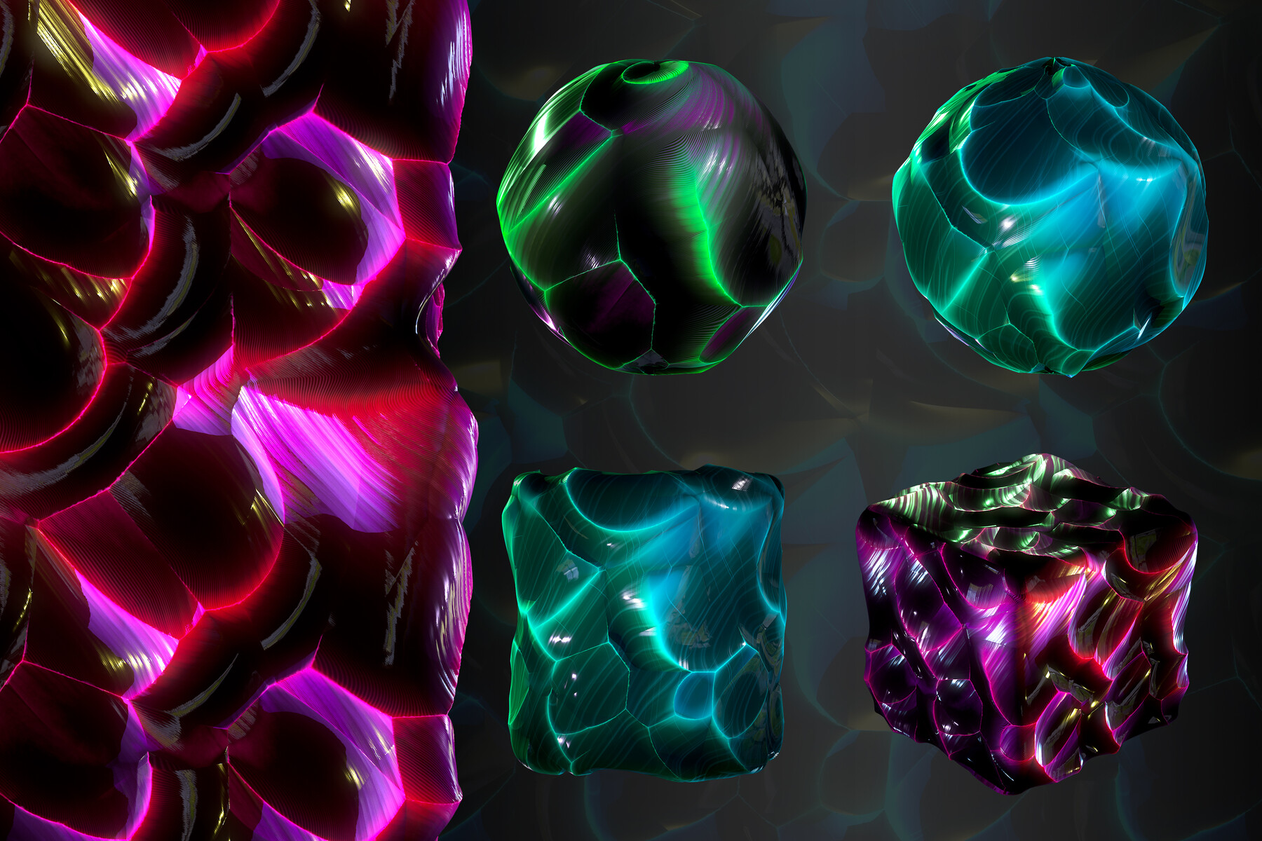 ArtStation - Crystal bundle VOL 02- SBS & SBsar | Game Assets