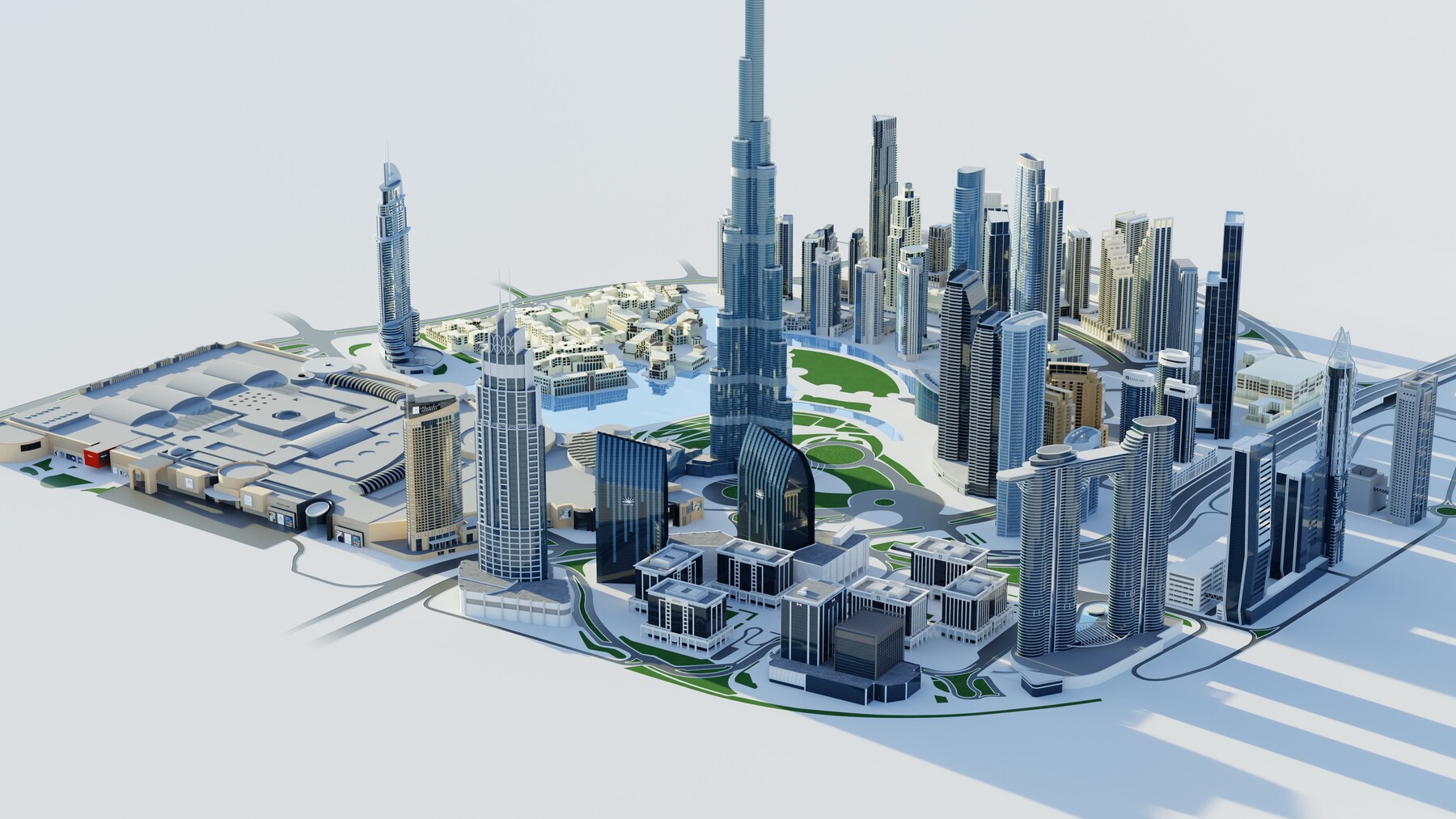 ArtStation - Burj khalifa area - Dubai | Resources