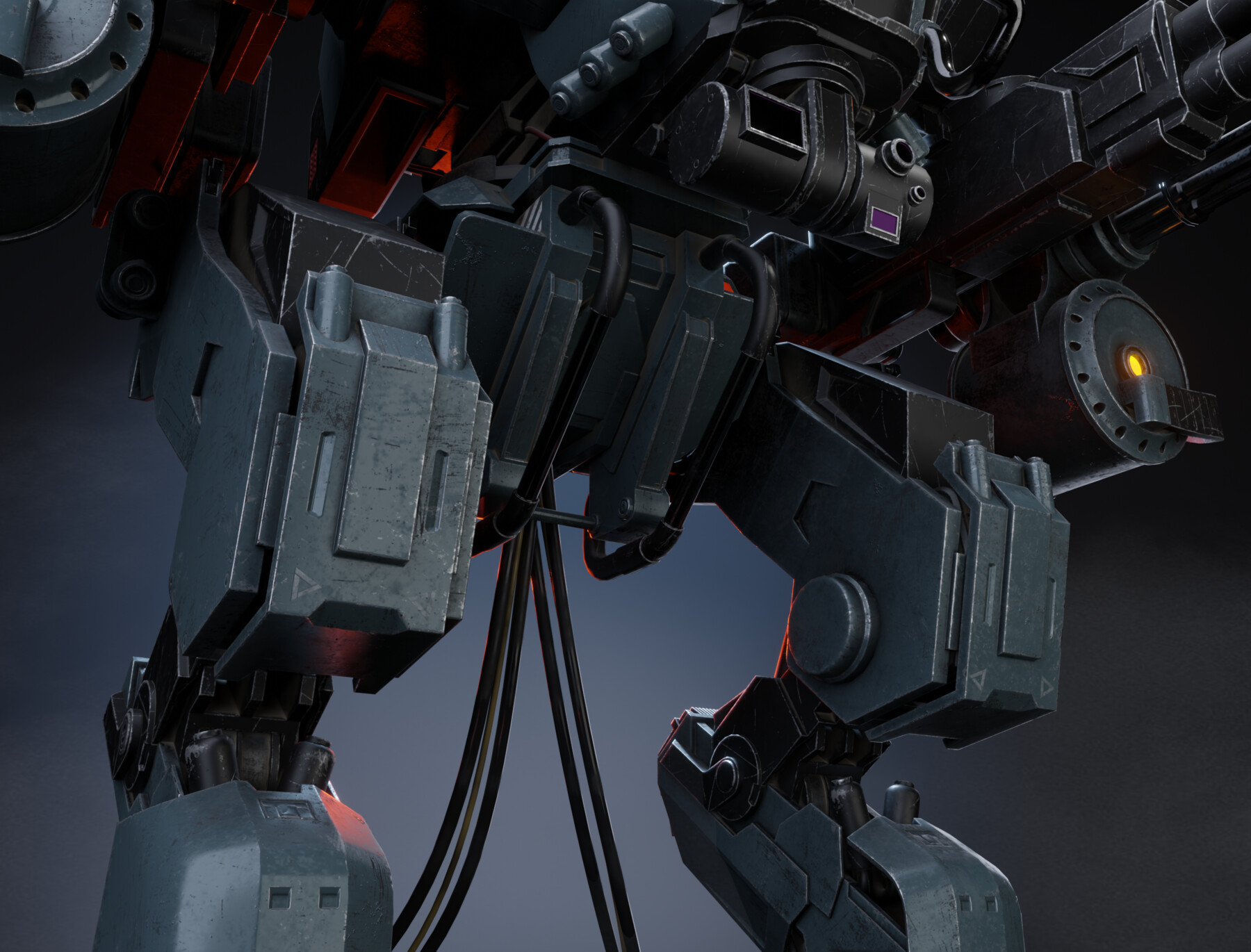 ArtStation - Low-Poly War Robot | Game Assets