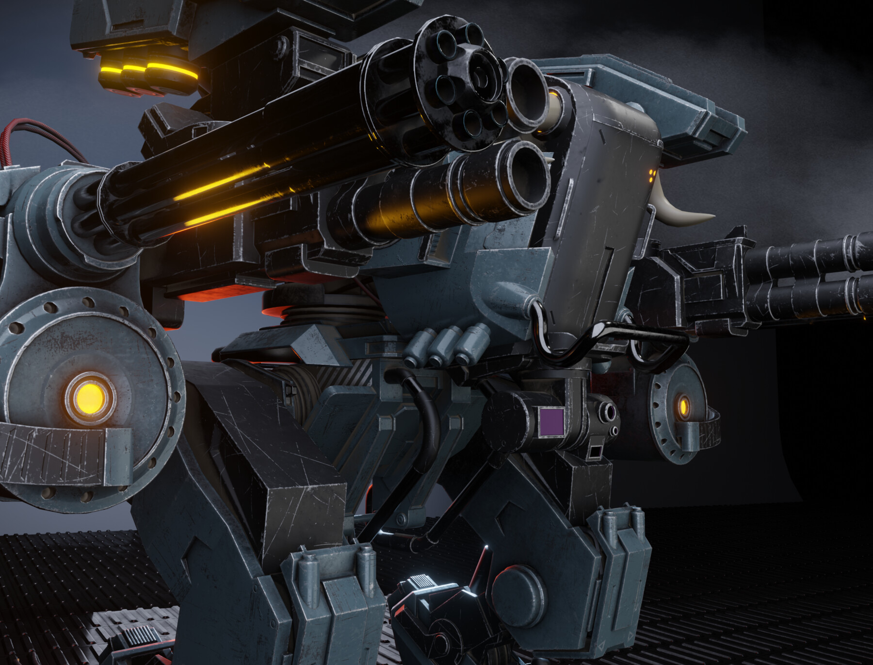 ArtStation - Low-Poly War Robot | Game Assets