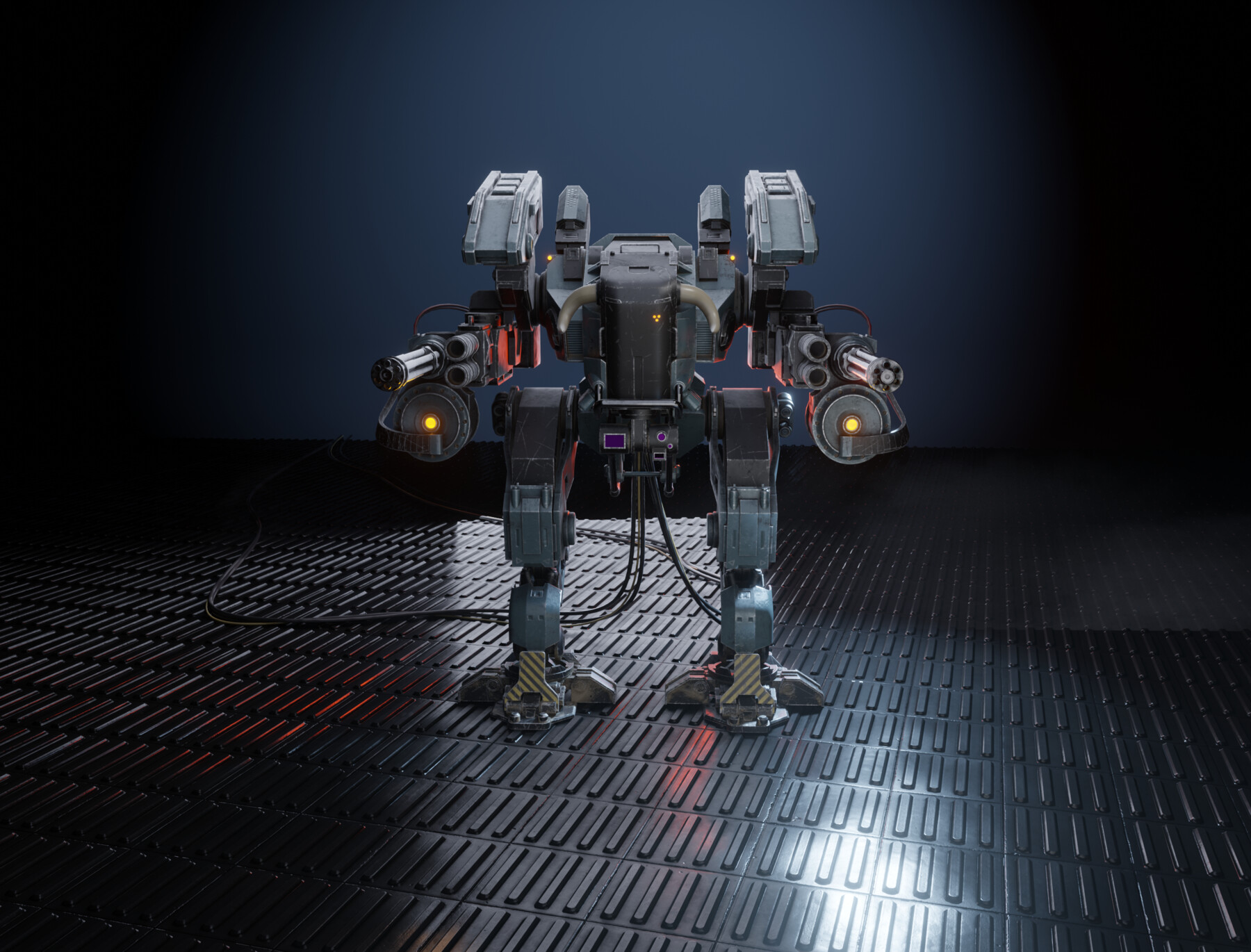 ArtStation - Low-Poly War Robot | Game Assets