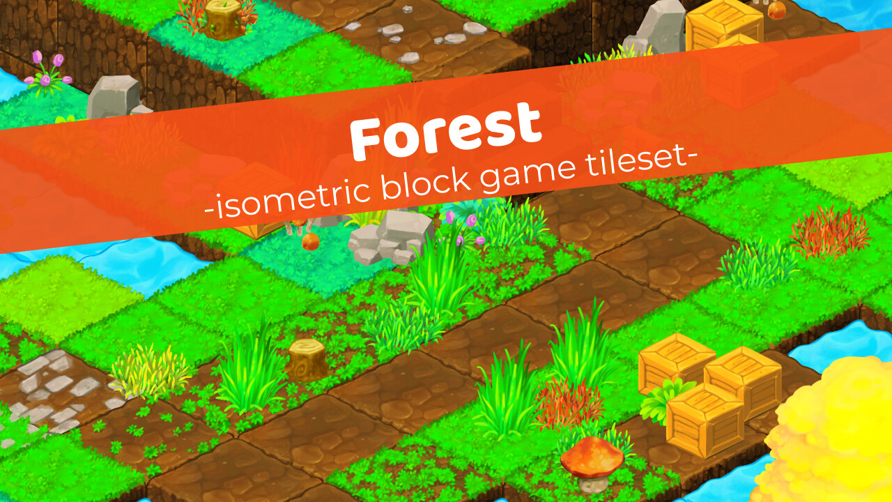 ArtStation - Forest - Isometric Block Tileset | Game Assets