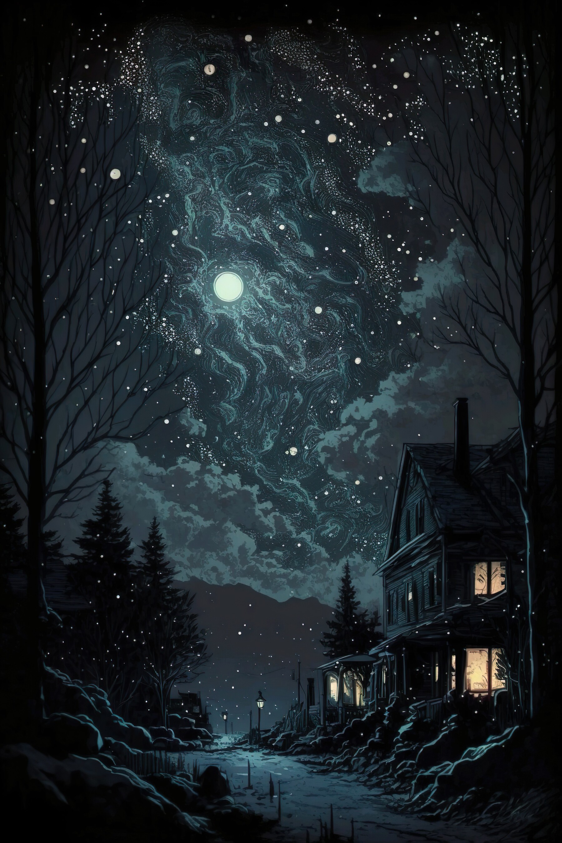 ArtStation - The path under the stars | Artworks