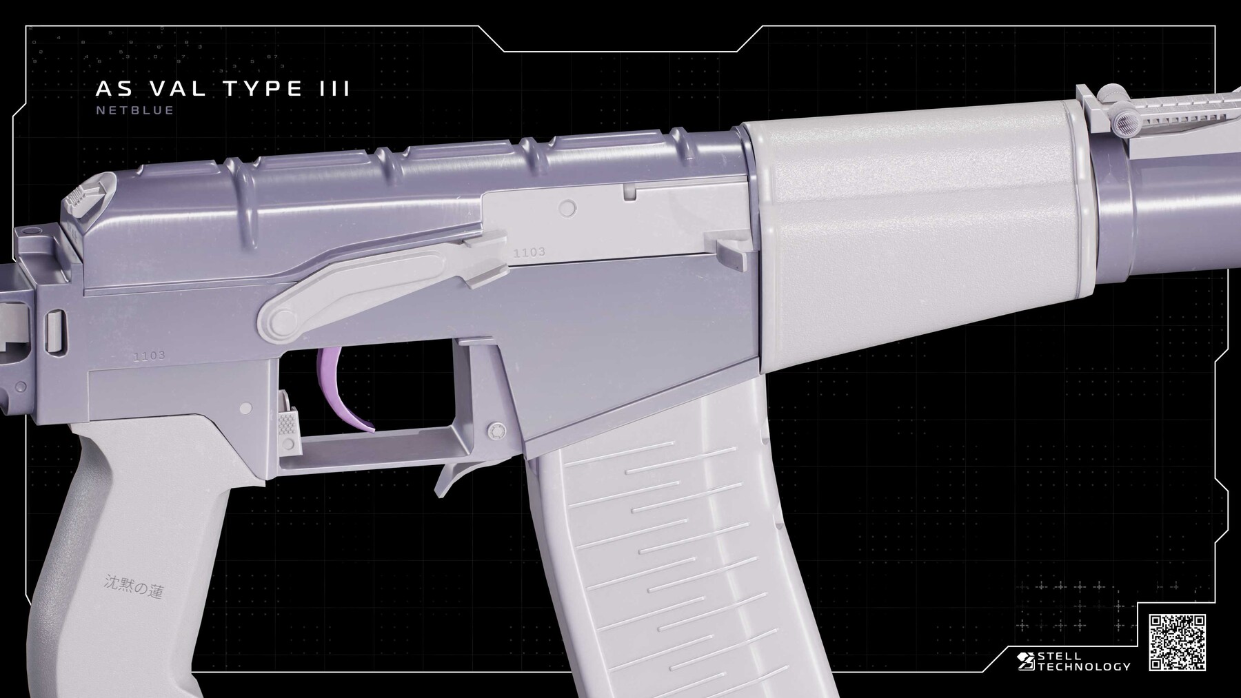 ArtStation - AS VAL TYPE III RIFLE x MIDNIGNT X PISTOL NETBLUE EDITION ...